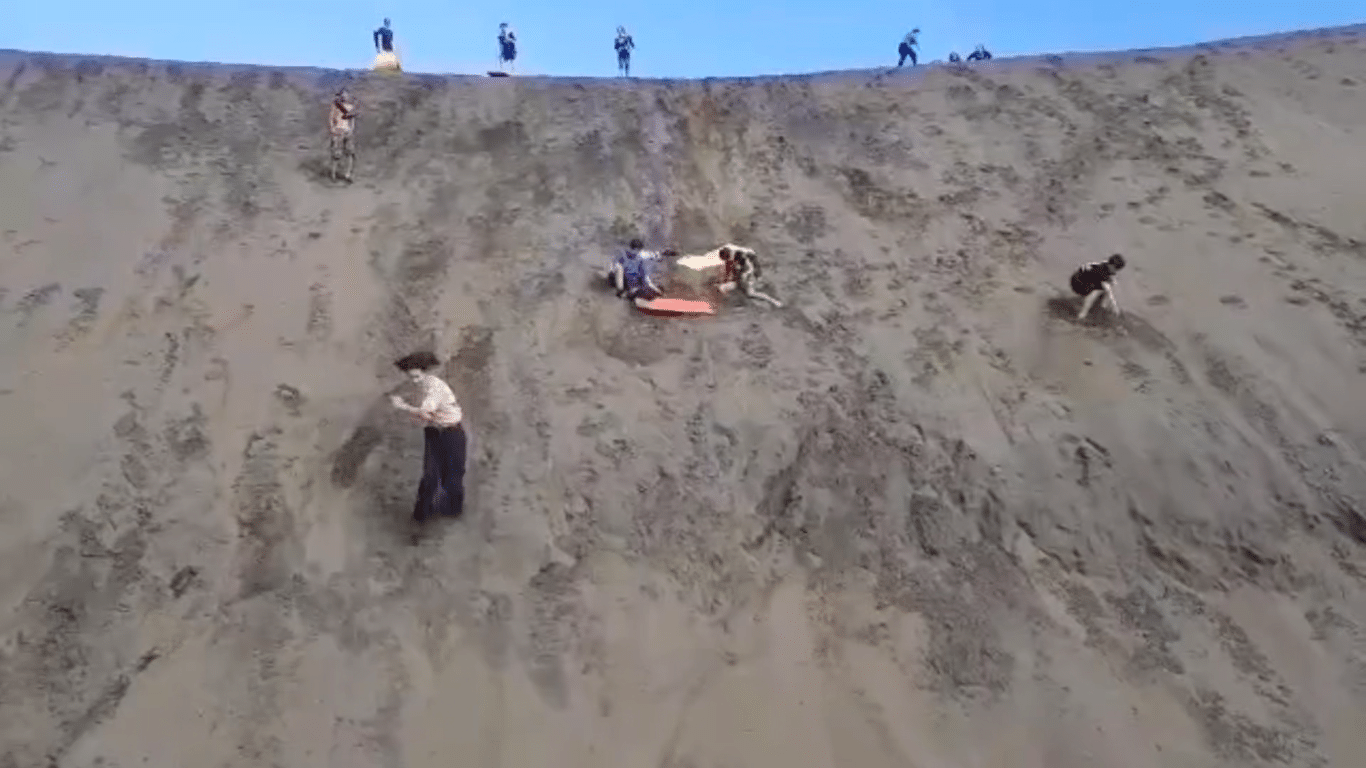 School Boys vs Sand Dunes - Adventure Specialties Trust