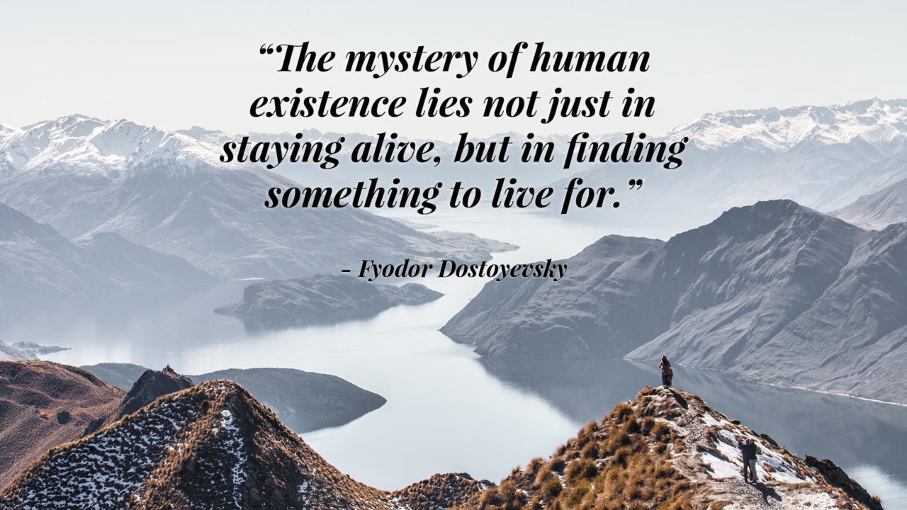 The mystery of human existence - Adventure Specialties Trust