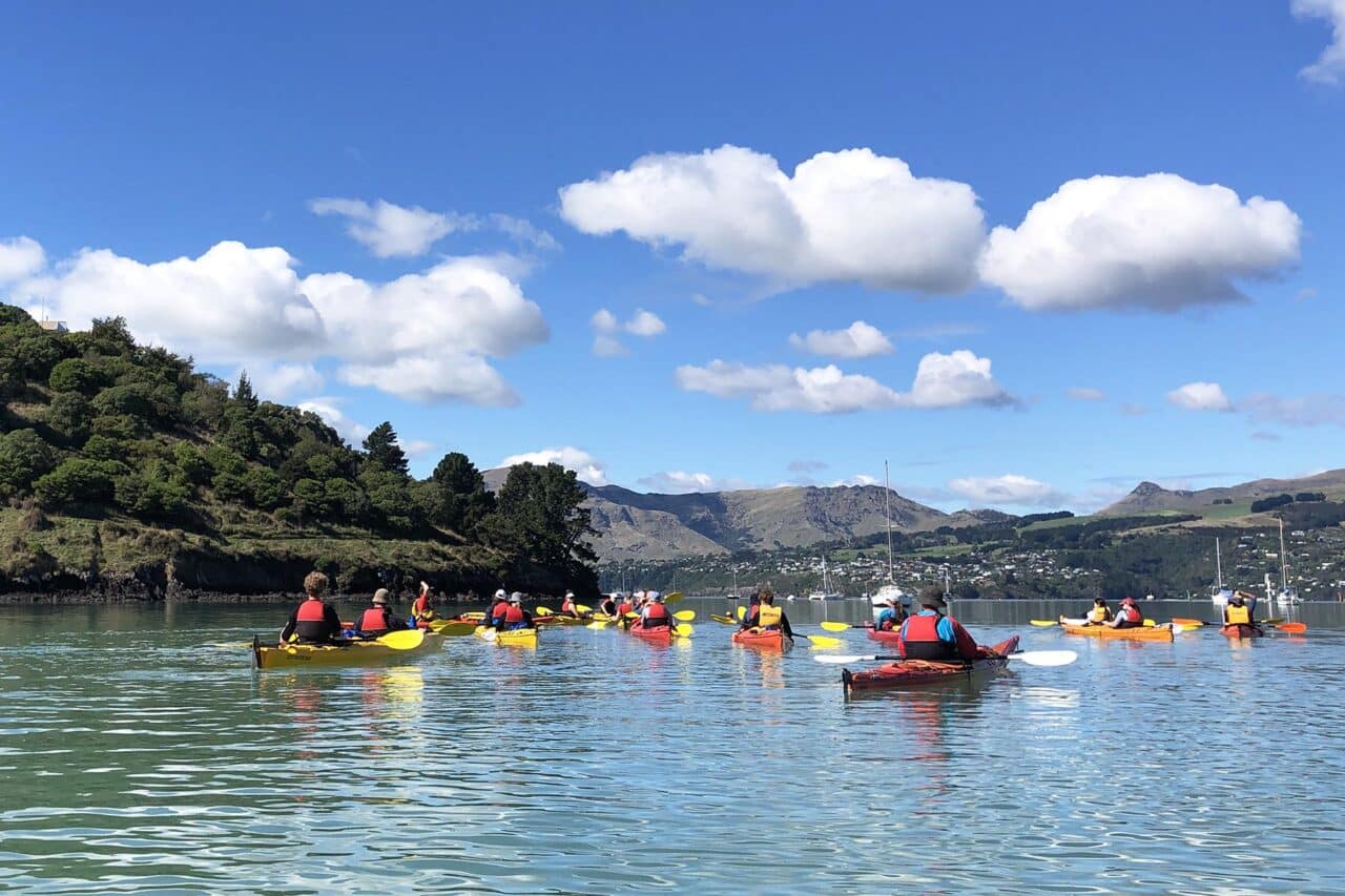 Sea kayak with Rangiora College - Adventure Specialties Trust